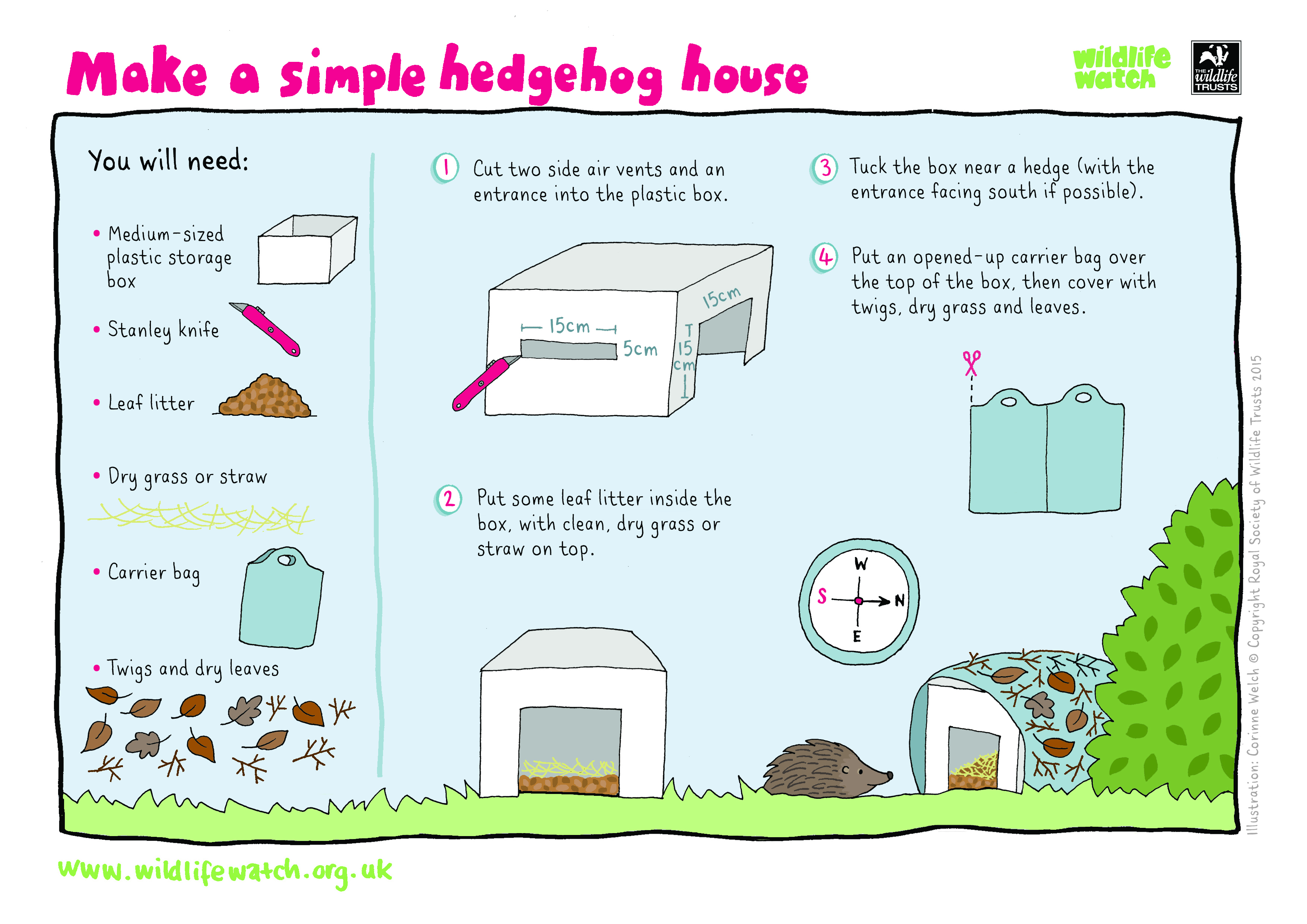 How To Build A Hedgehog Home The Wildlife Trusts