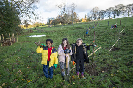Philanthropist and schoolchildren team up to plant Coronation Garden ...